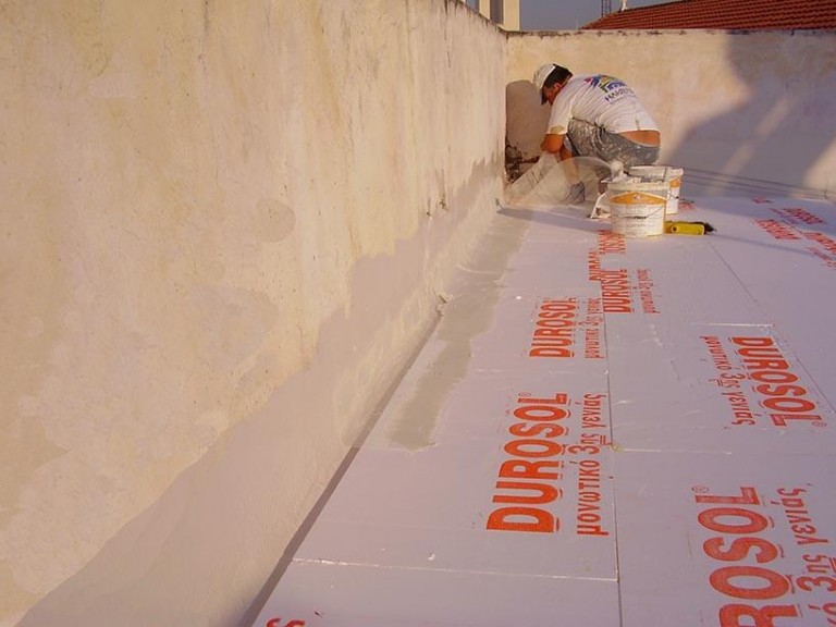 Μόνωση ταράτσας για θερμομόνωση & στεγανοποίηση - Ελαφριά μόνωση